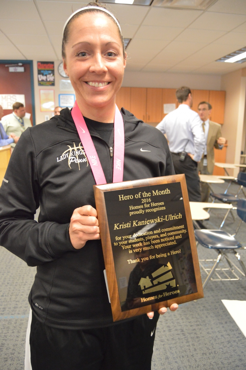 SMS teacher Kristi Ulrich surprised by HERO OF THE MONTH honors ...